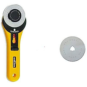 The maximum sharpness / Made in Japan /OLFA 60 mm tungsten steel Big Rotary Cutter & 60mm Rotary Blade Refill, 1-Pack Value Set (with our shop original description of goods)