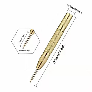 ChewSteel Tools,10 Pieces Step Drill Bit Set 1/4 Inch Hex Shank 5 Flute Countersink Drill Bit Set with 5 Inch Center Punch and Bag for Wood Metal Plastic Glass (4-20/4-12/3-12 mm)