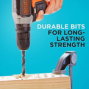 beyond by BLACK+DECKER Drill Bit Set, 14-Piece with Tool Organizer, 22-Compartment, 2-Pack (BDA14BODDAEV & BDST60714AEV)