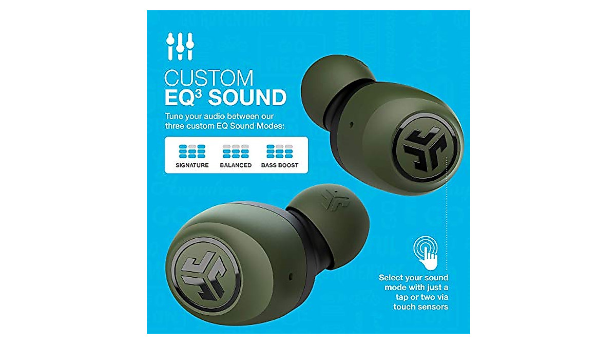 JLab Go Air True Wireless Bluetooth Earbuds + Charging Case - Green ...