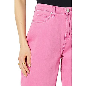 [BLANKNYC] Womens Luxury Clothing Ribcage Straight Leg Denim Jean Pants, The Baxter, Watermelon Juice, 24