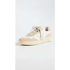 Veja Women's V-90 Sneakers, Extra White Pierre, 5 Medium US