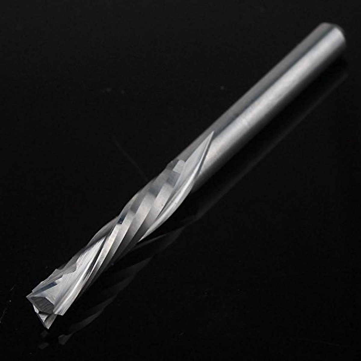 HOZLY 1/8 Inch Shank Carbide End Mills Up & Down Cut CNC Spiral Router Bits 2 Flutes Milling Cutter Compression Router Bit for Engraving Milling Woodworking Pack of 5