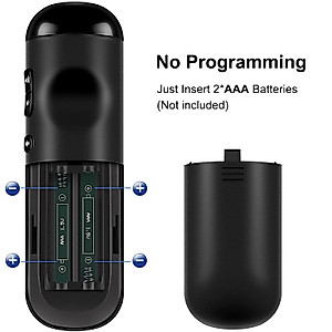 2 Pack - OEM Replacement Remote Control for All Philips Roku Smart TVs【Only Works with Philips Roku TV, Not for Roku Stick and Roku Box】 (Netflix/Disney Plus/Apple TV+ / HBO Max)