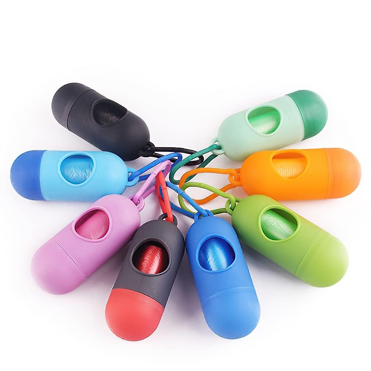 75 Disposable Diaper Refill Bags with Free Capsules Diaper Bag Dispenser,Unscented,Color May Vary