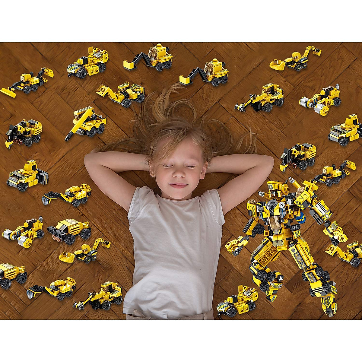 STEM Building Toys for Kids, 573 PCS Robot Building Toys 25-in-1 STEM Construction Learning Building Bricks Engineering Blocks Kit Toys for Boys Girls Kids Age 6 7 8 9 10 11 12 Year Old