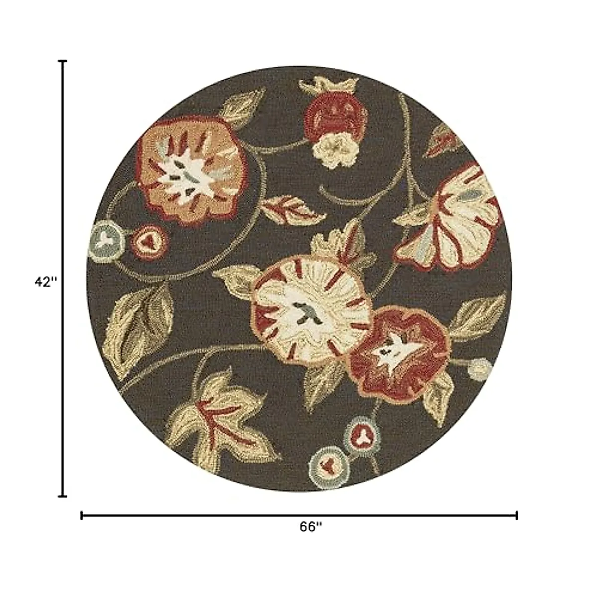 Loloi FRACFC-04CF003656 Francesca Area Rug, 3'-6" by 5'-6", Coffee