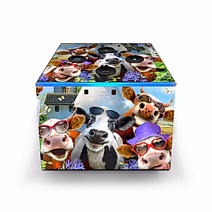 Cow Family on The Farm - Skin Decal Vinyl Wrap for Amazon Fire TV Cube