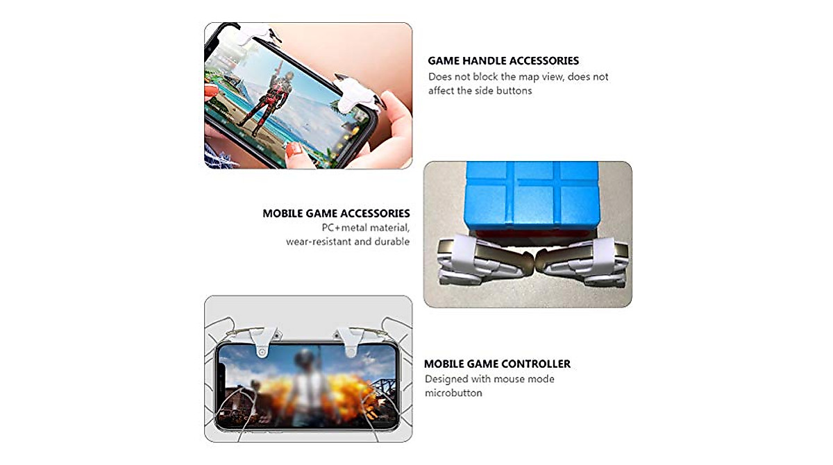 Mobile Game Trigger Hand Grips for Better Control & Accuracy