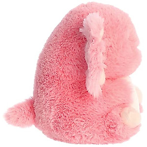 Aurora® Round Rolly Pet™ Ari Axolotl™ Stuffed Animal - Adorable Companions - On-The-Go Fun - Pink 5 Inches