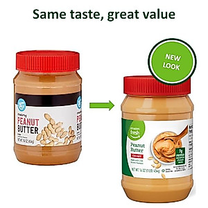 Amazon Fresh, Creamy Peanut Butter, 16 Oz (Previously Happy Belly, Packaging May Vary)