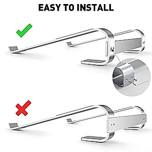 Welan Laptop Stand, MacBook Pro Stand for Desk, Aluminum Laptop Riser Sturdy Cooling Laptop Holder Stable Computer Stand Notebook Mount Compatible with MacBook Air Dell XPS HP Lenovo 10-18 Inch Silver
