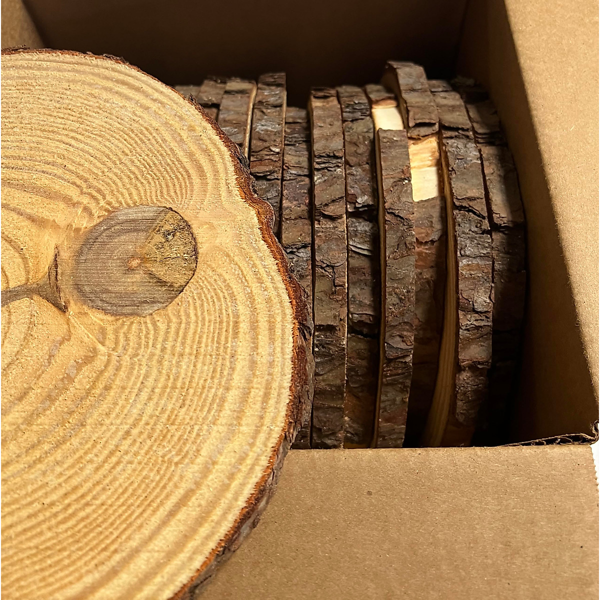 Set of (14) 12-13" Wood Slice centerpieces for Tables, Rustic Wedding Decorations, Wedding Decorations for Tables, Natural Wood Slices! (14)