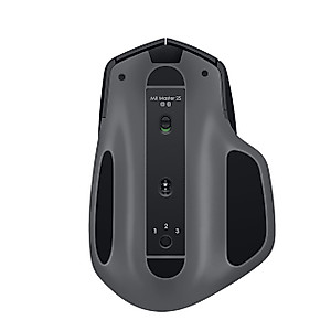 Logitech MX Master 2S Wireless Mouse – Use on Any Surface, Hyper-Fast Scrolling, Ergonomic Shape, Rechargeable, Control Upto 3 Apple Mac and Windows Computers, Graphite (Discontinued by Manufacturer)
