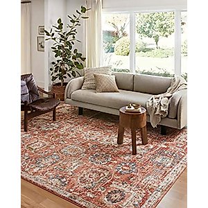 Loloi II Saban Collection SAB-08 Rust/Multi, Traditional 7'-10" x 10' Area Rug
