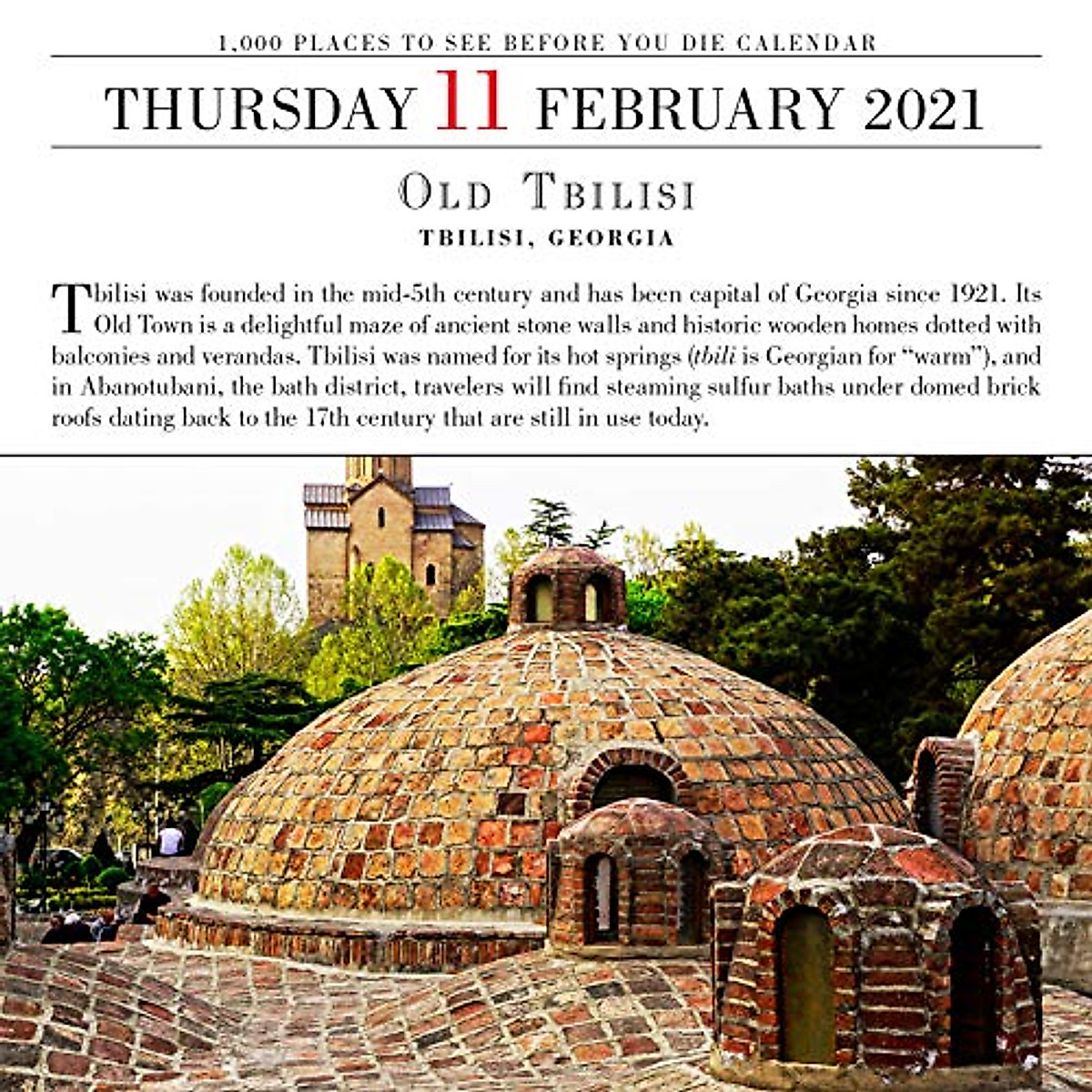 1,000 Places to See Before You Die Page-A-Day Calendar 2021