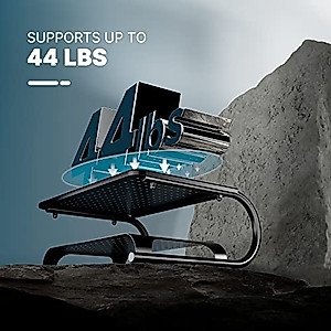 HUANUO Monitor Stand, 2 Tier Monitor Riser with Storage, Vented Computer Monitor Stand, Desktop Stand, Desk Shelf for Printer, Screen, PC, Gaming Console, for Home & Office
