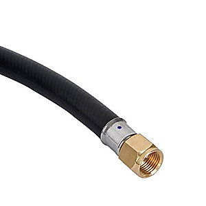 GasSaf 5FT Two Stage Propane Regulator with Hose for Dual Fuel Generator, RV Appliance,Gas Stove and More，3/8 Female Flare Nut