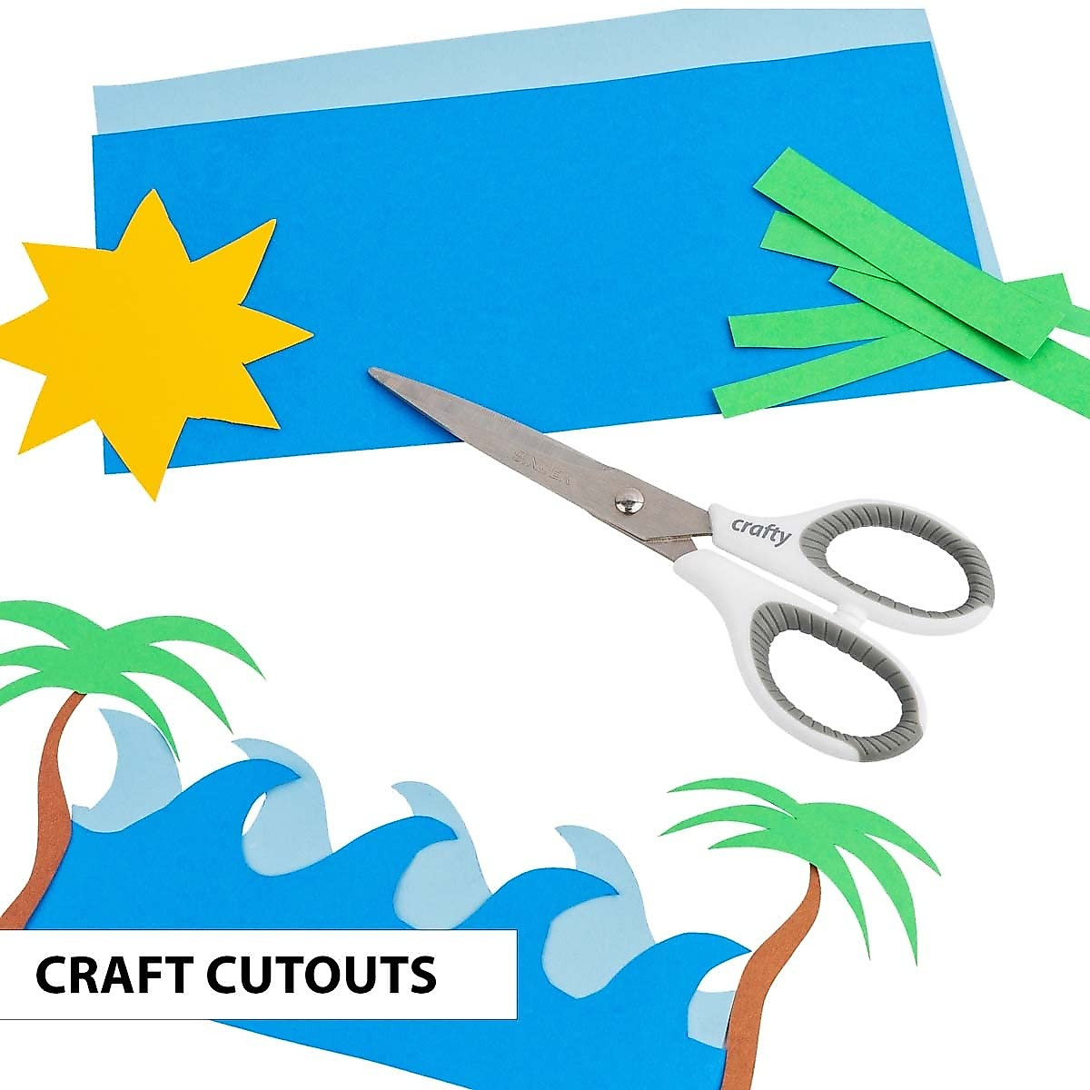 SINGER 6-1/2 inch Craft Scissors with Comfort Grip, Set of 3