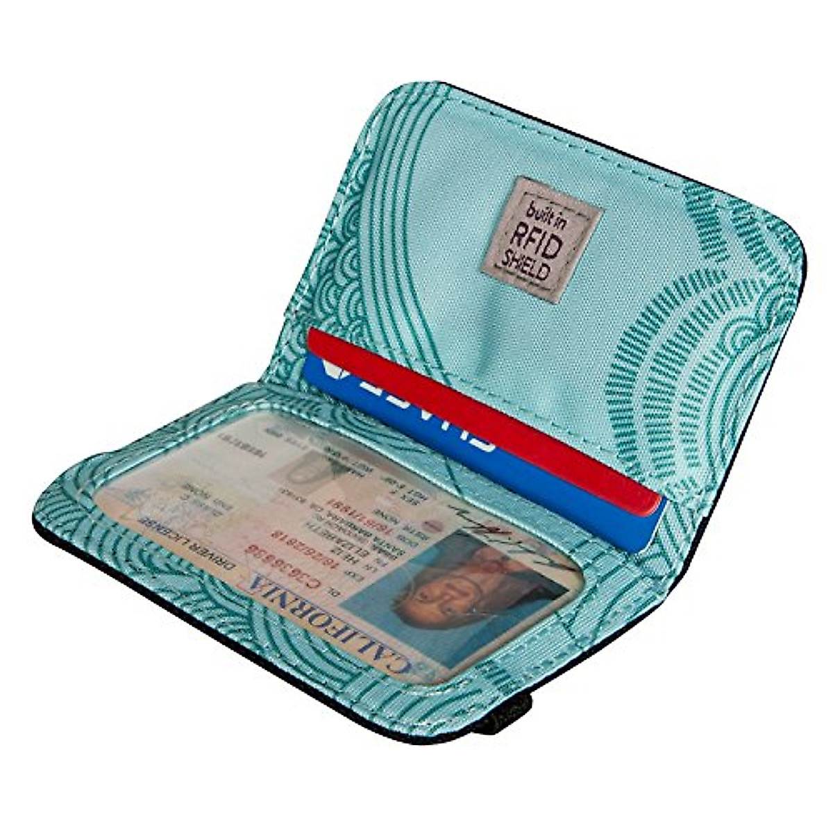 Haiku Women's RFID Mini Wallet 2.0, BlackBerry