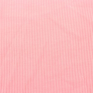 Texco Solid Color 4x2 Rib Knit Poly Rayon Spandex Fabric, Blush 2 Yards