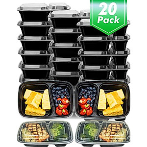 Meal Prep Container, Black, Medium