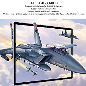 10.1 Inch 2 in 1 Tablet 4G Network 8GB RAM 256 ROM 100-240V 8MP Front 2 in 1 Tablet for Work Learning (US Plug)