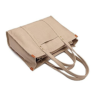 Women’s Vegan Leather Tote Bag 15.6 Inch Laptop Bag with Compartment Large Handbag Purse