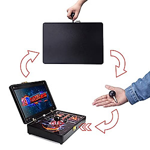 Pandora Plus Handheld Retro Game Console 13000 Games, 14-inch IPS Screen Portable Arcade Rechargeable Games Emulators for Kids and Adults (UK Plug)