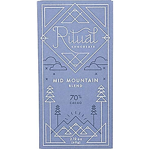 RITUAL CHOCOLATE Mid Mountain Blend 70%, 2.12 OZ