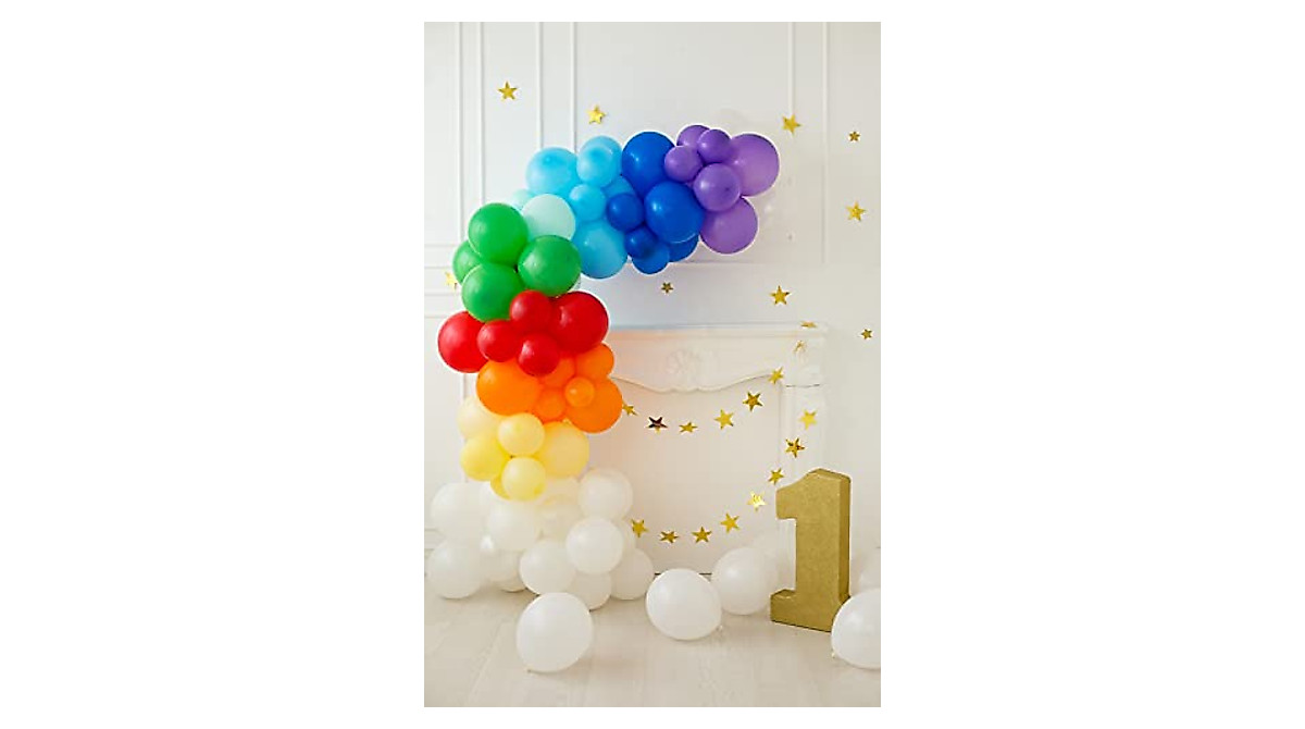 200pcs Rainbow Balloons - Perfect Party Decorations