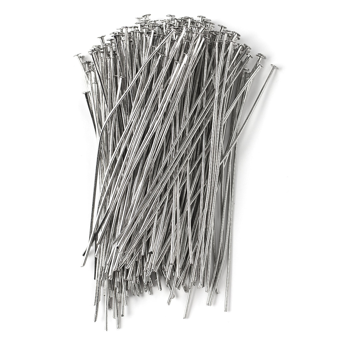 Cousin DIY Flat Head Pins, Single Pack-180 Piece, Silver