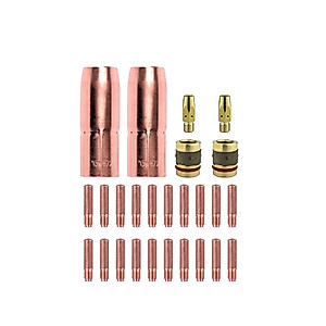 MIG Gun Kit Fits Miller M-25 Tip Nozzle 169-726 Adapter Diffuser 023 030 035 045 (.035" KIT)