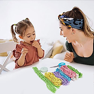 FREEBLOSS 6 Set Macrame Bookmarks Kit DIY Bookmark with Tassels Bohemian Braided Book Markers for Women Hand Knitted Bookmarks for Book Lovers