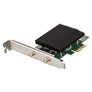 D-Link PCI Express Wireless Adapter AX3000 WiFi 6 Bluetooth 5.1 Magnetic Antenna Base Heatsink Dual Band Windows 10 PCIe Ethernet Network (DWA-X3000)