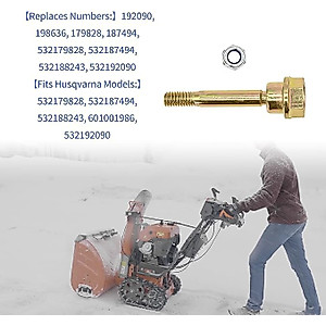 Thaekuns 10pcs 532179828, 532187494, 532188243, 532192090, 588077501, 601001986 Shear Pin Bolt and Nut for Husqvarna,AYP Snow Throwers