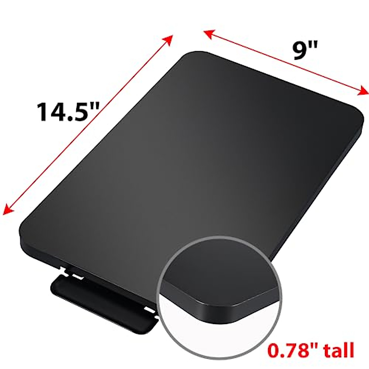 Coffee Maker Sliding Tray-Kitchen Appliance Rolling Tray Sliding Tray for Kitchenaid Mixer Under Cabinet Appliance Organizer Moving Slider (Steel, Long - 9"W x 14.5"D)