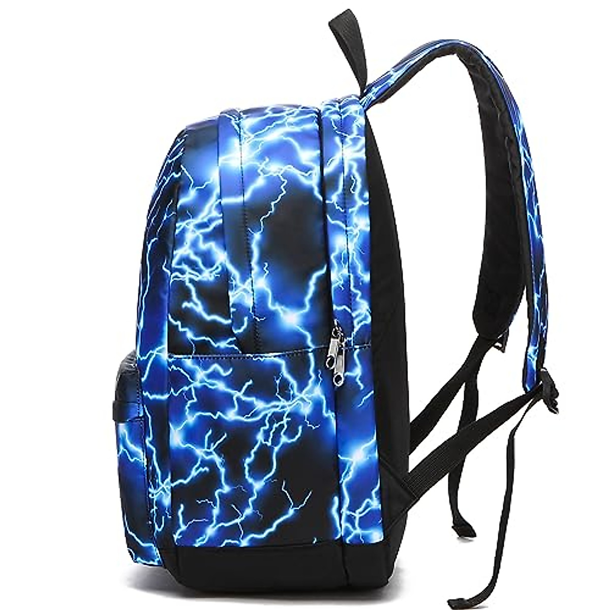 BLUEFAIRY Boys Backpack for Teens Kids Elementary Middle School Bags Child Bookbags Lightning Bookbag Laptop Teenagers Lightweight Travel Gifts Mochila para Niños17 Inch (Blue)