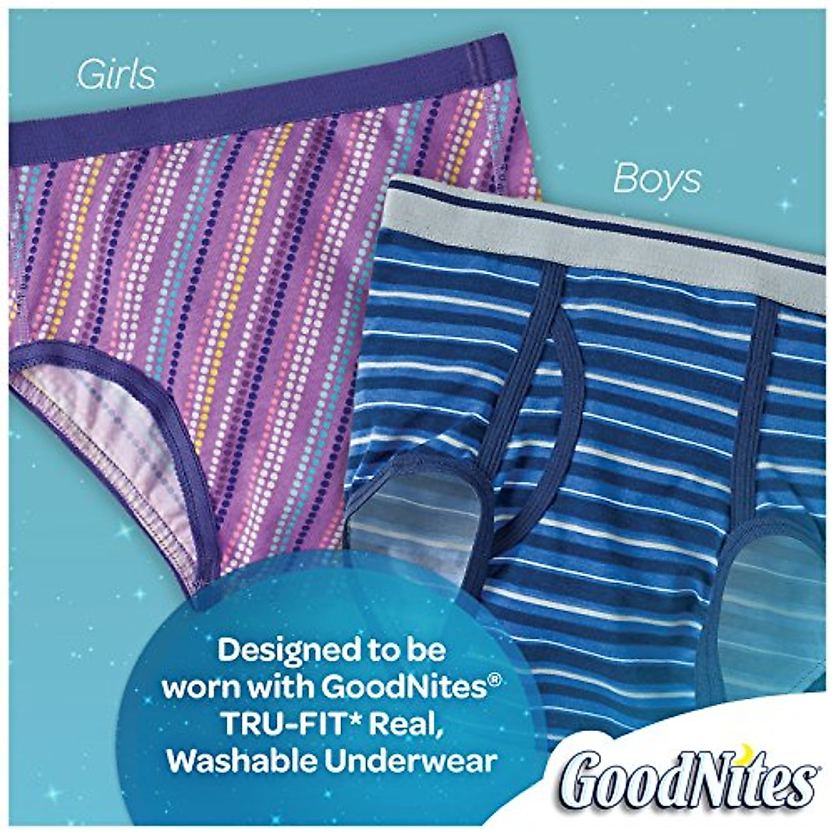 Goodnites Durable Underwear Refills Unisex Small/Medium, 18-Count