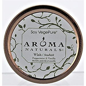 Aroma Naturals Wish Peppermint Vanilla Tin