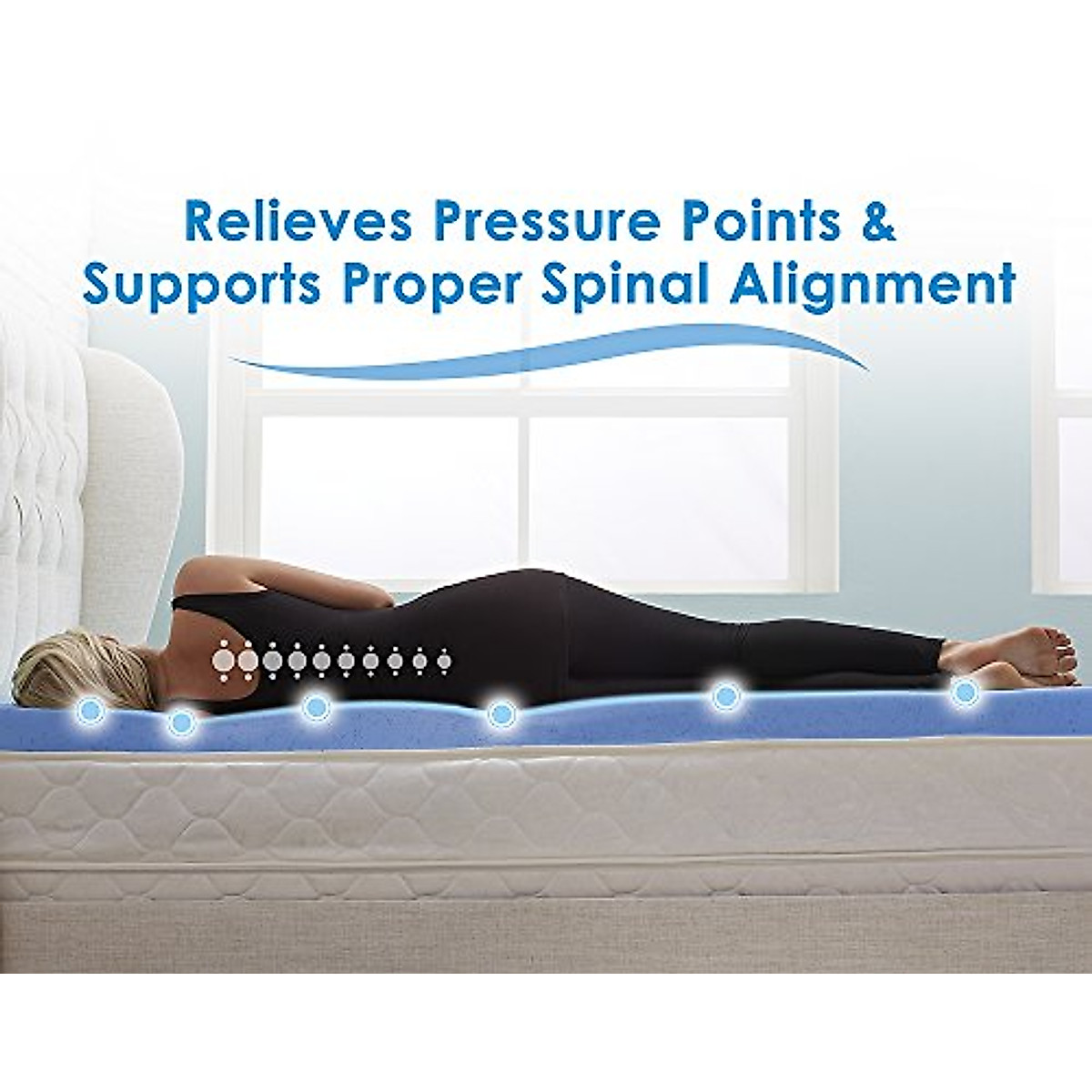 Serta 3" Lasting Dream Plus Gel-Infused Memory Foam Mattress Topper, Twin