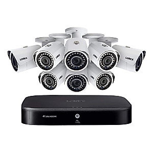 Lorex 4K 8 Channel 2TB DVR with 8 1080P Security Cameras