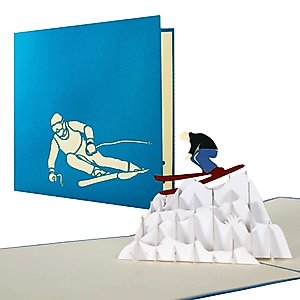 Diese-Klappkarten H10 Pop Up Greeting Card, Laser Cut, Handmade, Sports Birthday Cards, Gift Cards and Vouchers