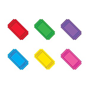 TREND enterprises, Inc. Winning Tickets Mini Accents Variety Pack, 72 ct