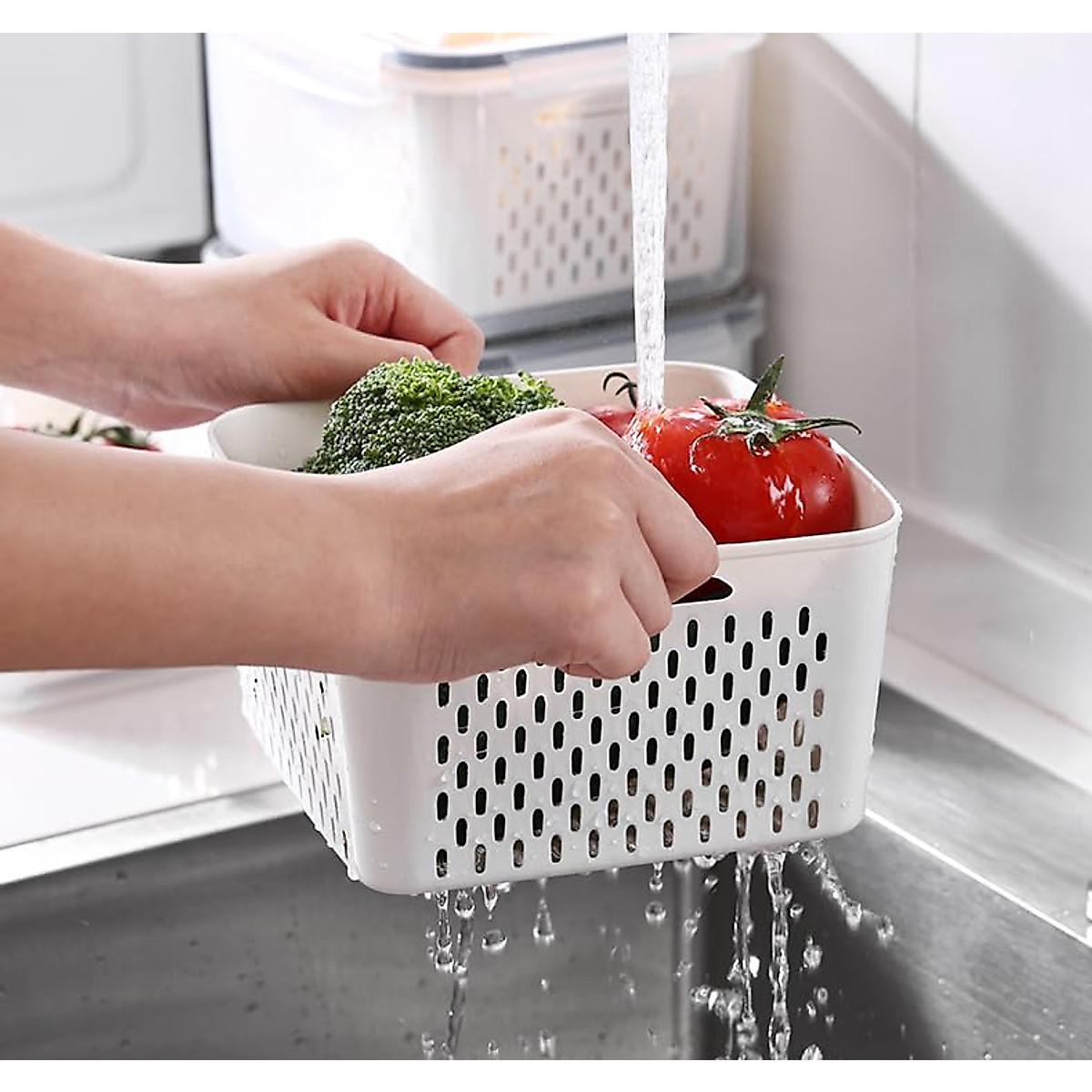 Phantom Chef Nesting Food Storage with Lids | 3 Sizes | Dishwasher & Microwave Safe | Food Grade BPA-FREE Safe | Perfect for Refrigerator Fridge Organizer | Portable & Stackable Design (Aqua)