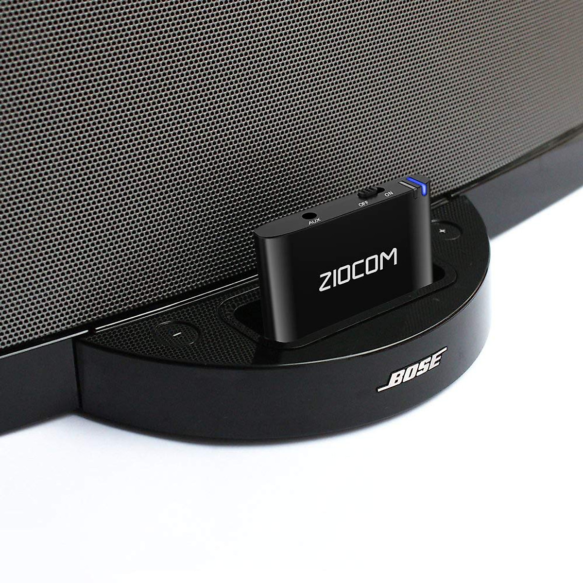 ZIOCOM [Upgrade] 30 Pin Bluetooth Adapter Audio Receiver for Bose iPod iPhone SoundDock and Other 30 Pin Dock Speakers, Upgrade Old SoundDock with 30 Pin Connector, Not for Any Cars or Motorcycles