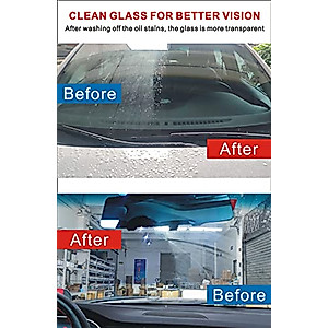LONGLUAN Car Glass Oil Film Cleaner, Glass Oil Film Removing Paste, Car Windshield Oil Film Cleaner, Car Windshield Cleaning Cream, Safety and Long-term Protection (3pcs)
