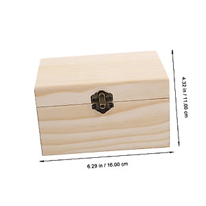 HONMEET Box wooden essential oil case delicate wooden pine essential oil box bead pine wood essential oil bottle container Multiple slots nail polish holder Bottled essential oil storage