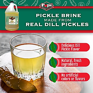 Pops Pepper Patch Pickle Elixer - Dill Pickle Brine for Leg Cramps, Pickle Pops, Pickle Shots - Made from Real Dill Pickles - No Artificial Colors or Flavors - Aids in Hydration - 1 Gallon