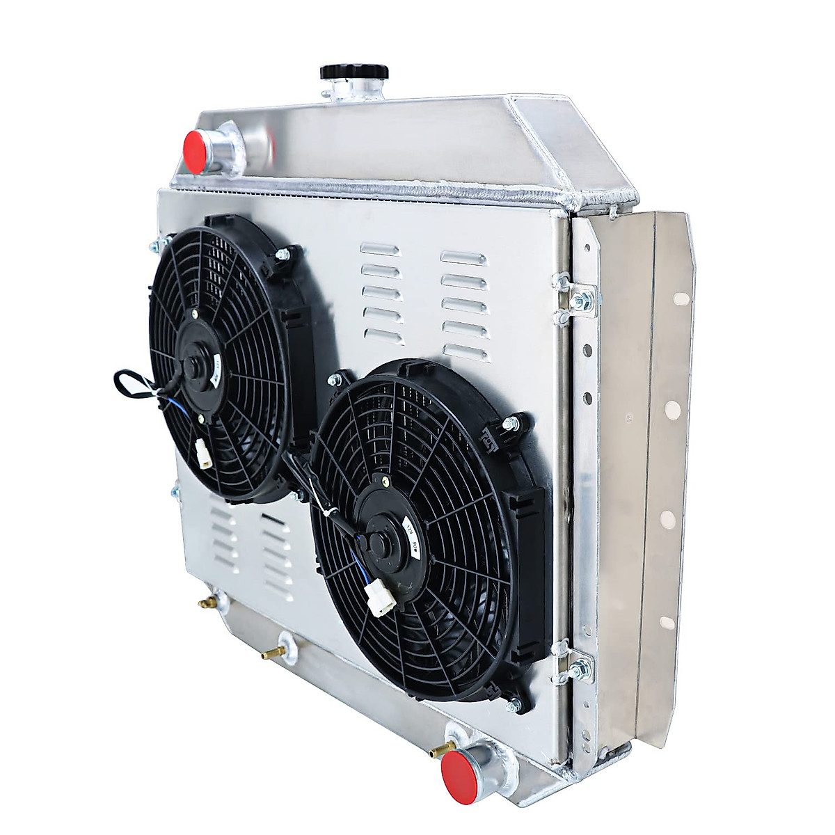 FonGoff 4 Row Radiator Shroud Fan Compatible with 1966-1979 Ford Bronco Truck F100 F150 F250 F350 V8